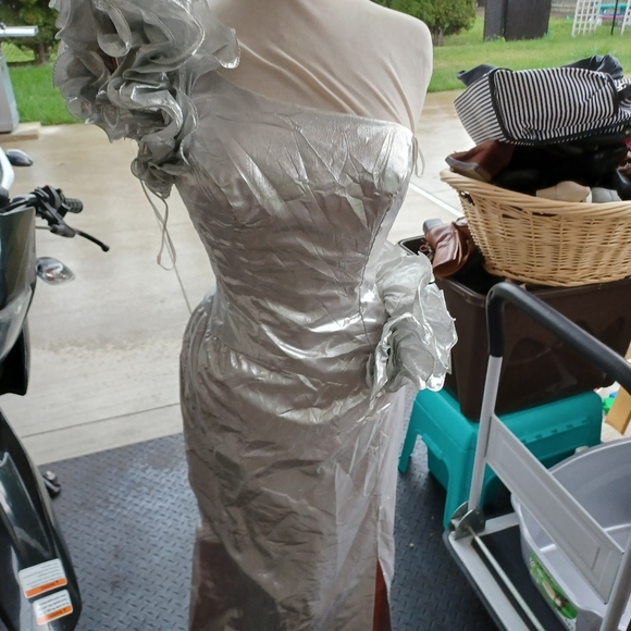 Mike Benet | Dresses | Vintage Funky Silver 96s Mike Benet Formals ...